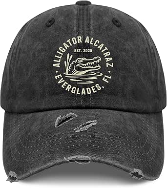 Amazon.com: Made in USA Alligator Alcatraz Hat for Women Aesthetic ...