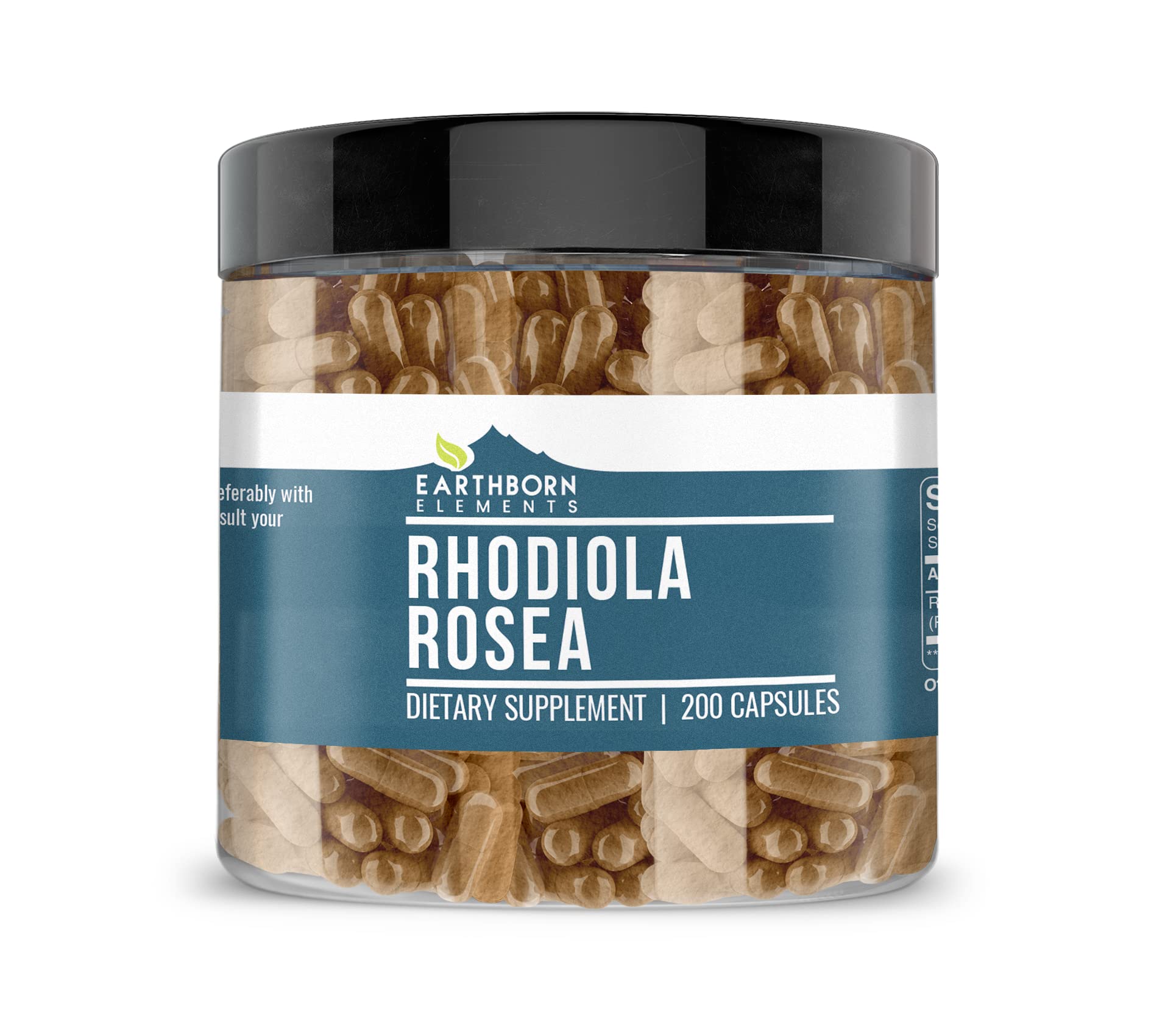 Amazon.com: Earthborn Elements Rhodiola Rosea Root Extract 200 Capsules ...