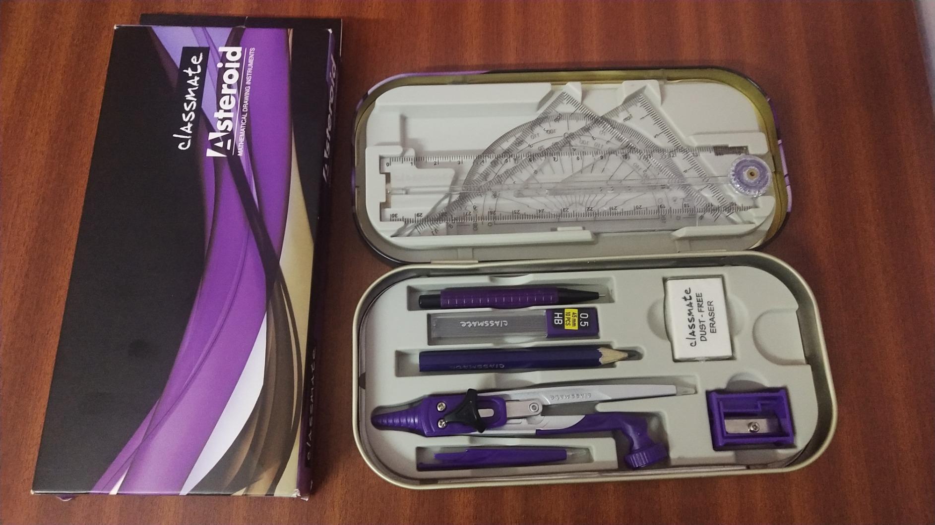 Classmate 4010030 Geometry Box (Purple) Set of - 1 : Amazon.in: Office ...