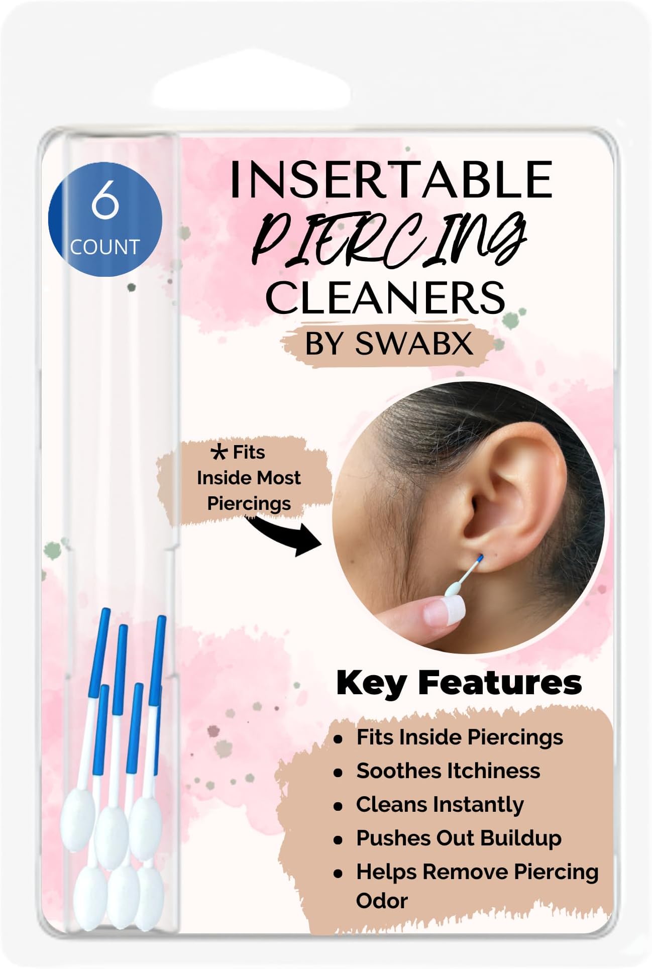 Amazon.com: Insertable Piercing Cleaners Sturdy Tips Push Out Gunk ...