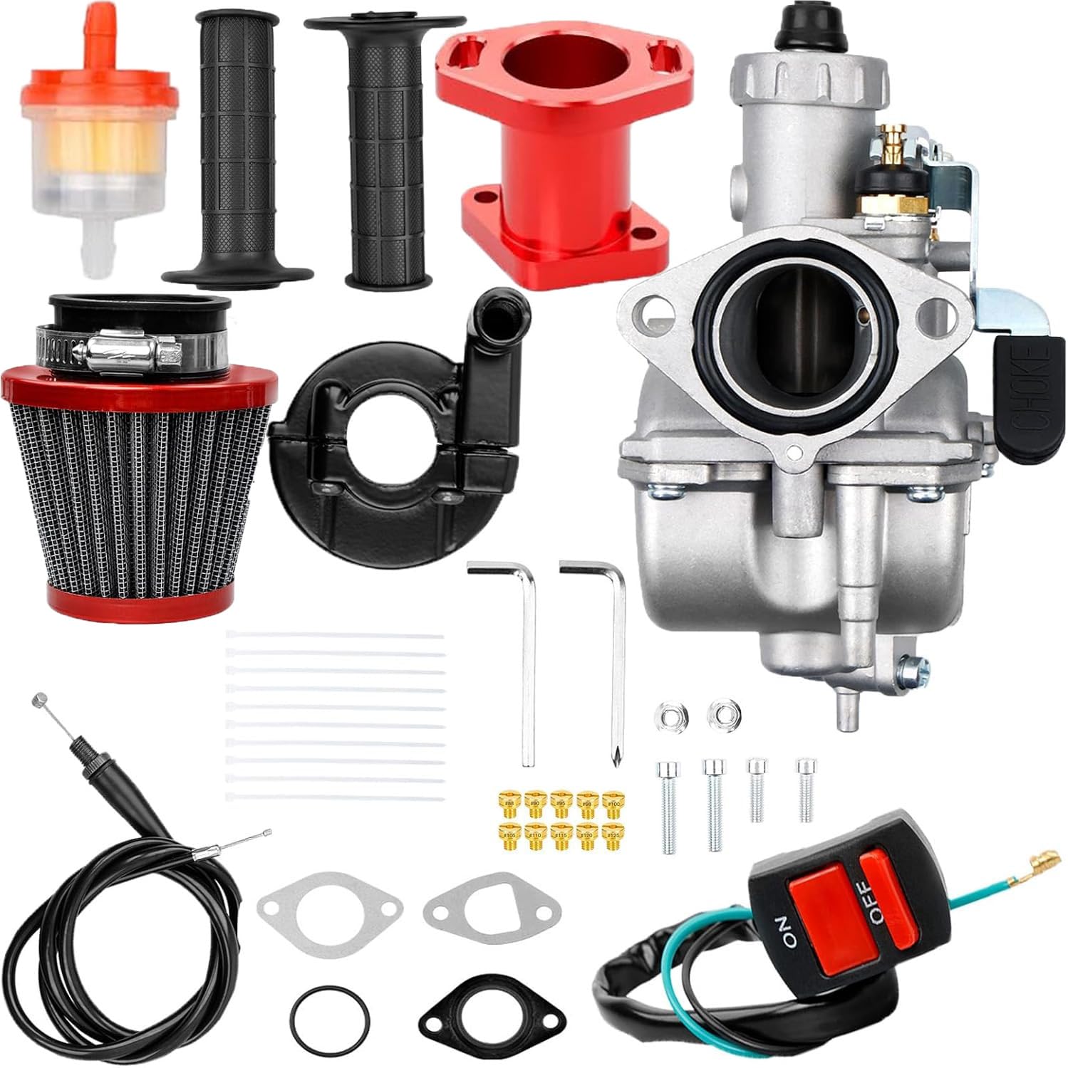 Amazon.com: VM22 26mm Carburetor Kit Fit for Predator 212cc 224cc 196cc ...