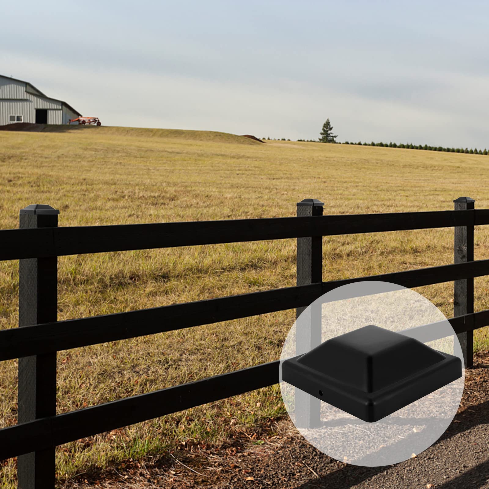 Wooden Farm Fence Post Tops
