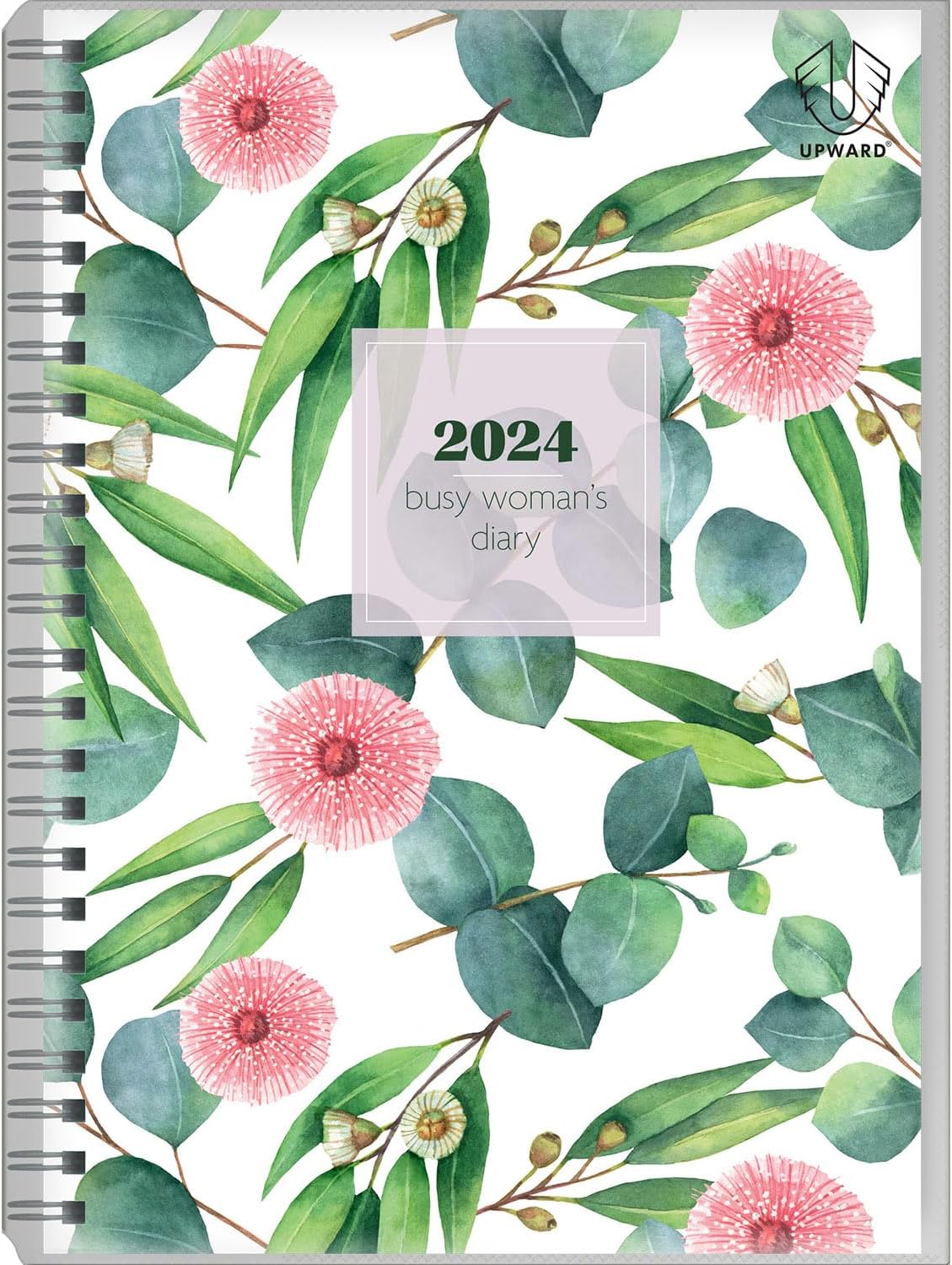 Upward Diaries 4404 Busy Women's Weekly 2024 Diary, A5 Size - Eucalypt ...