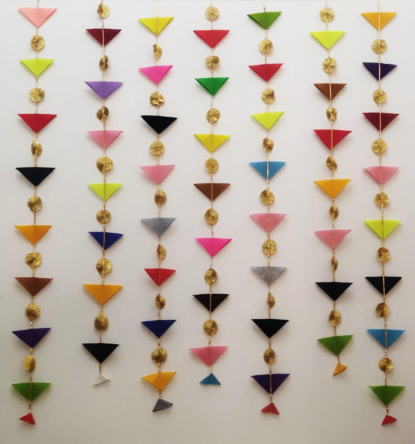 CANVASS Colorful Woolen Kite Hanging Latkan Toran Garland for Main Door ...