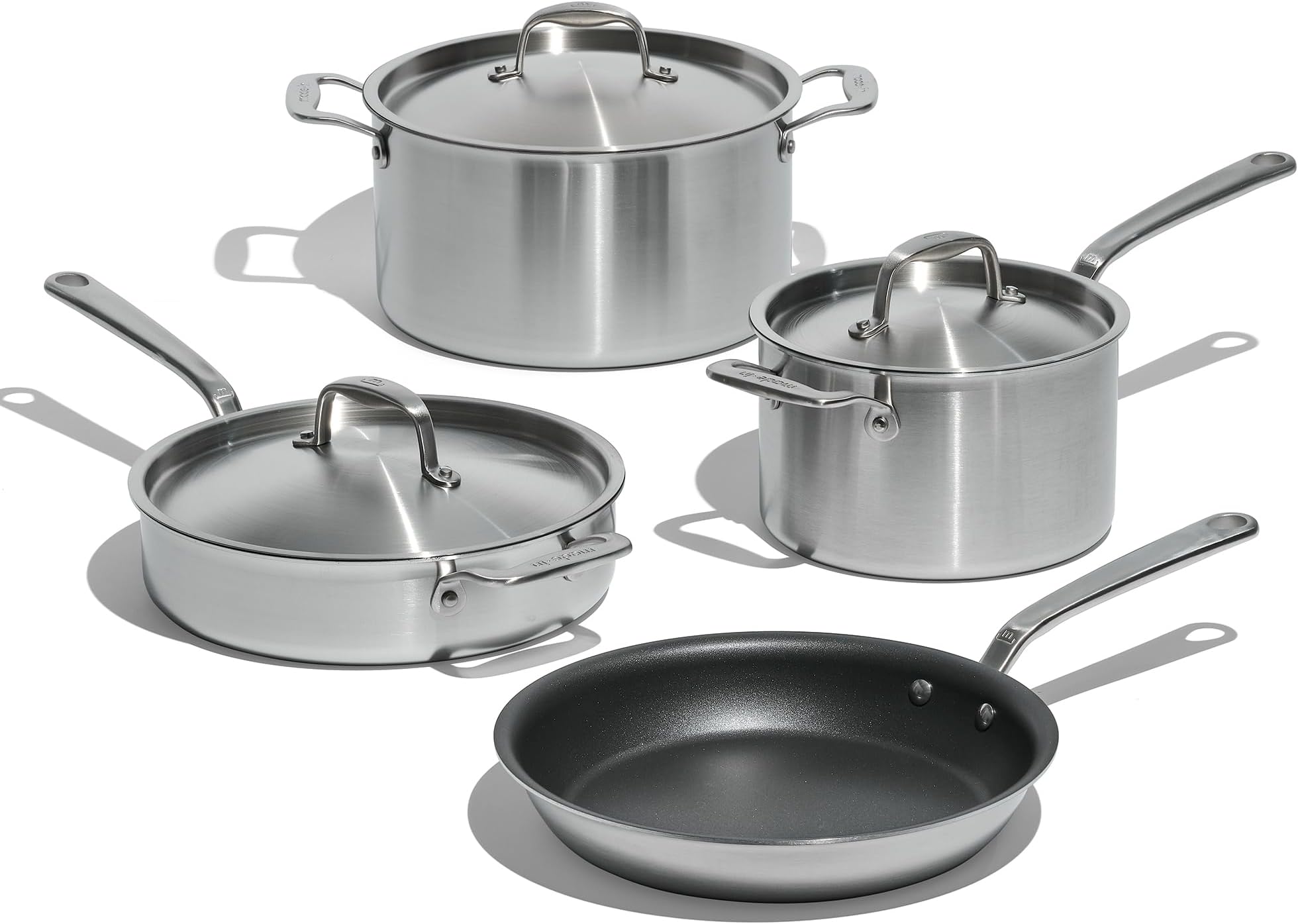 Amazon.com: Calphalon 10-Piece Nonstick Kitchen Cookware Set, Stay-Cool ...
