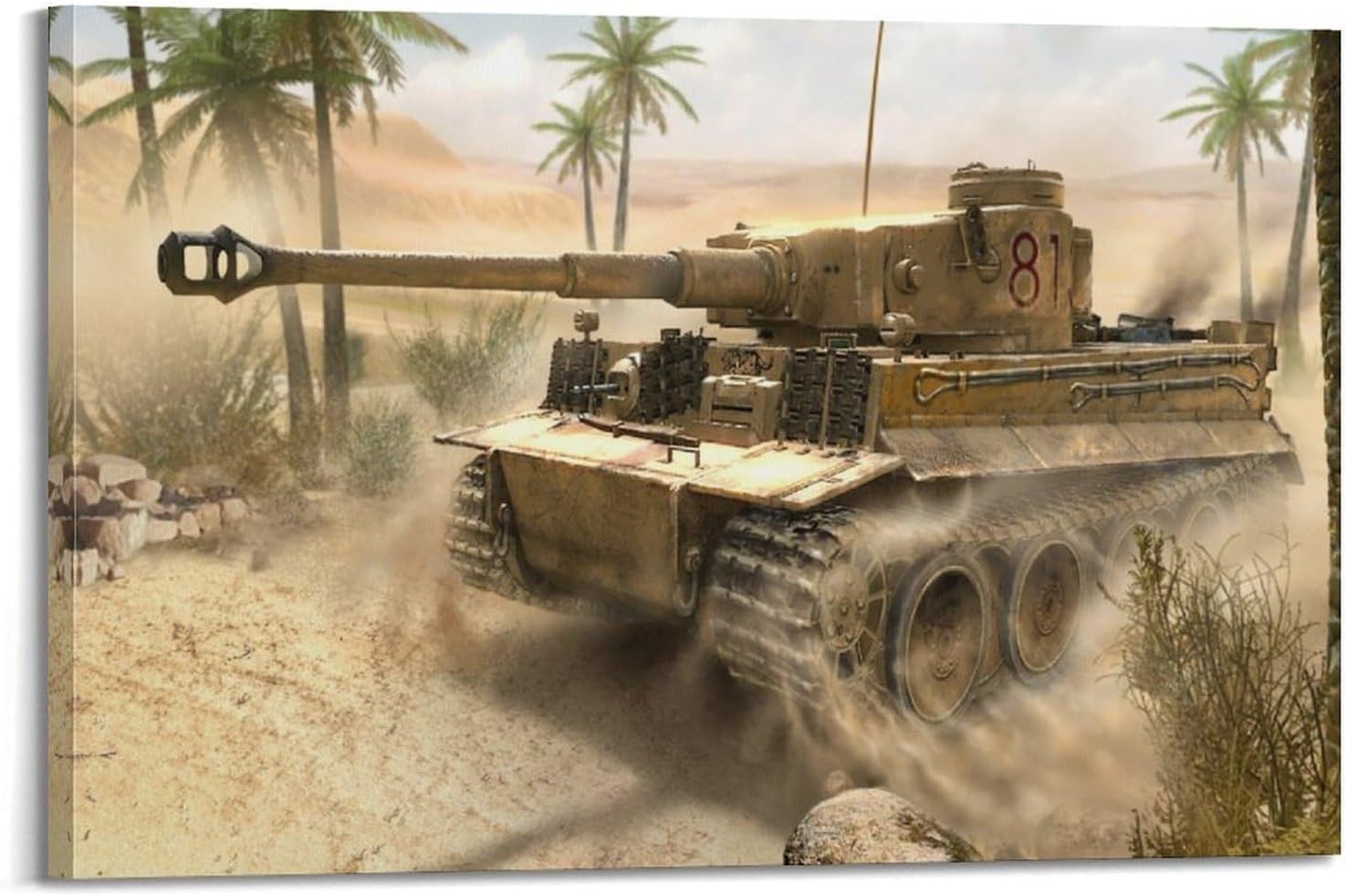 Amazon.de: ODGYENGW WWII Vintage Panzer-Poster, Deutscher Tiger ...