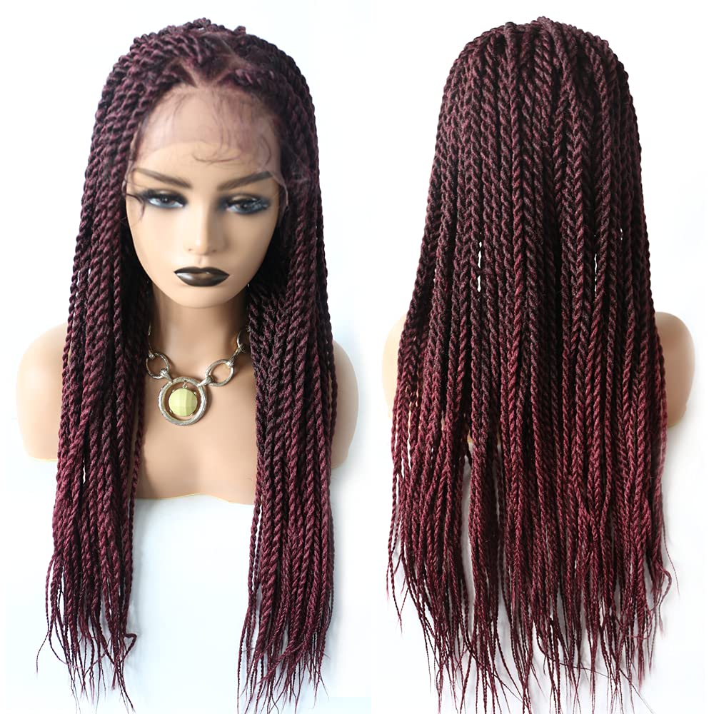 Amazon Twist Micro Box Braided Wigs Baby Hair Frontal For African amazon-twist-micro-box-braided-wigs-baby-hair-frontal-for-african