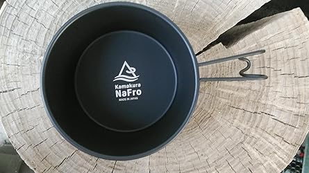 Amazon.co.jp: 鎌倉NaFro ナフロ 「おとなの 黒 シェラカップ 」 直火 黒 深型 600ml 日本製 燕三条 蓋 フタ ザル キャンプ シエラカップ 大 : スポーツ＆アウトドア
