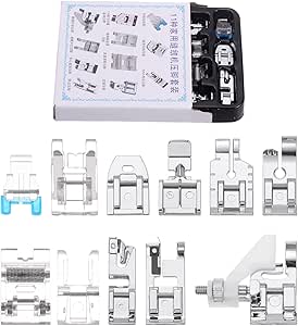 Amazon.com: HARFINGTON 11pcs Presser Foot Kit with Storage Box for Low ...
