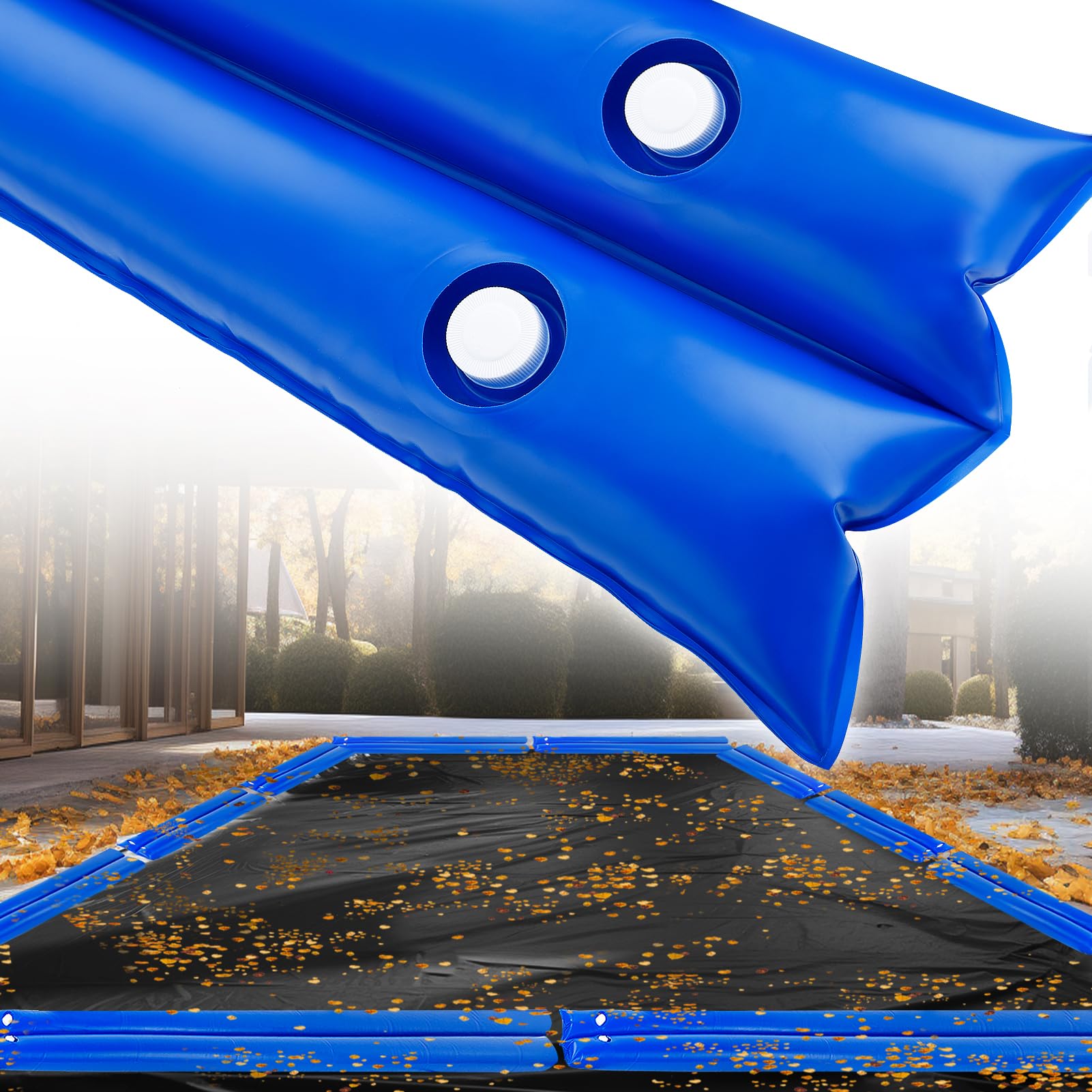 6 Packs 8ft Heavy-Duty Pool Cover Water Bags - Thicken Water Tubes ...