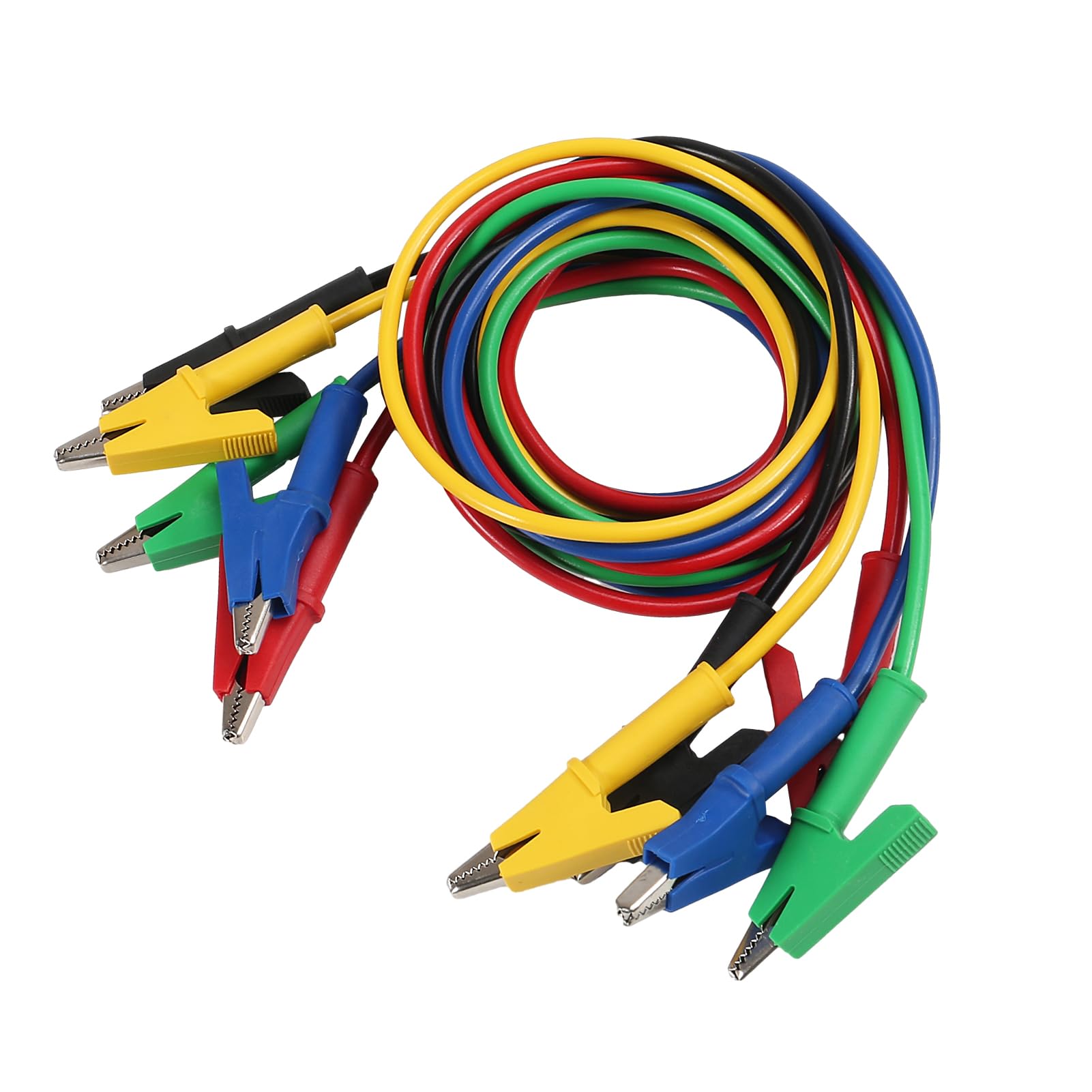 Snapklik.com : ACEIRMC 5PCS Alligator Clips Test Leads Dual Ended ...