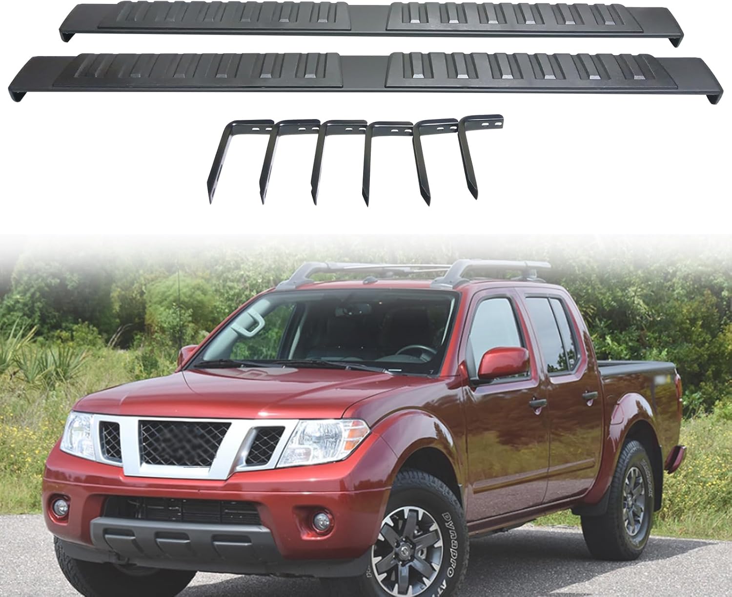Amazon.com: UNSTECH Aluminum Side Running Boards, 6" Truck Side Steps ...