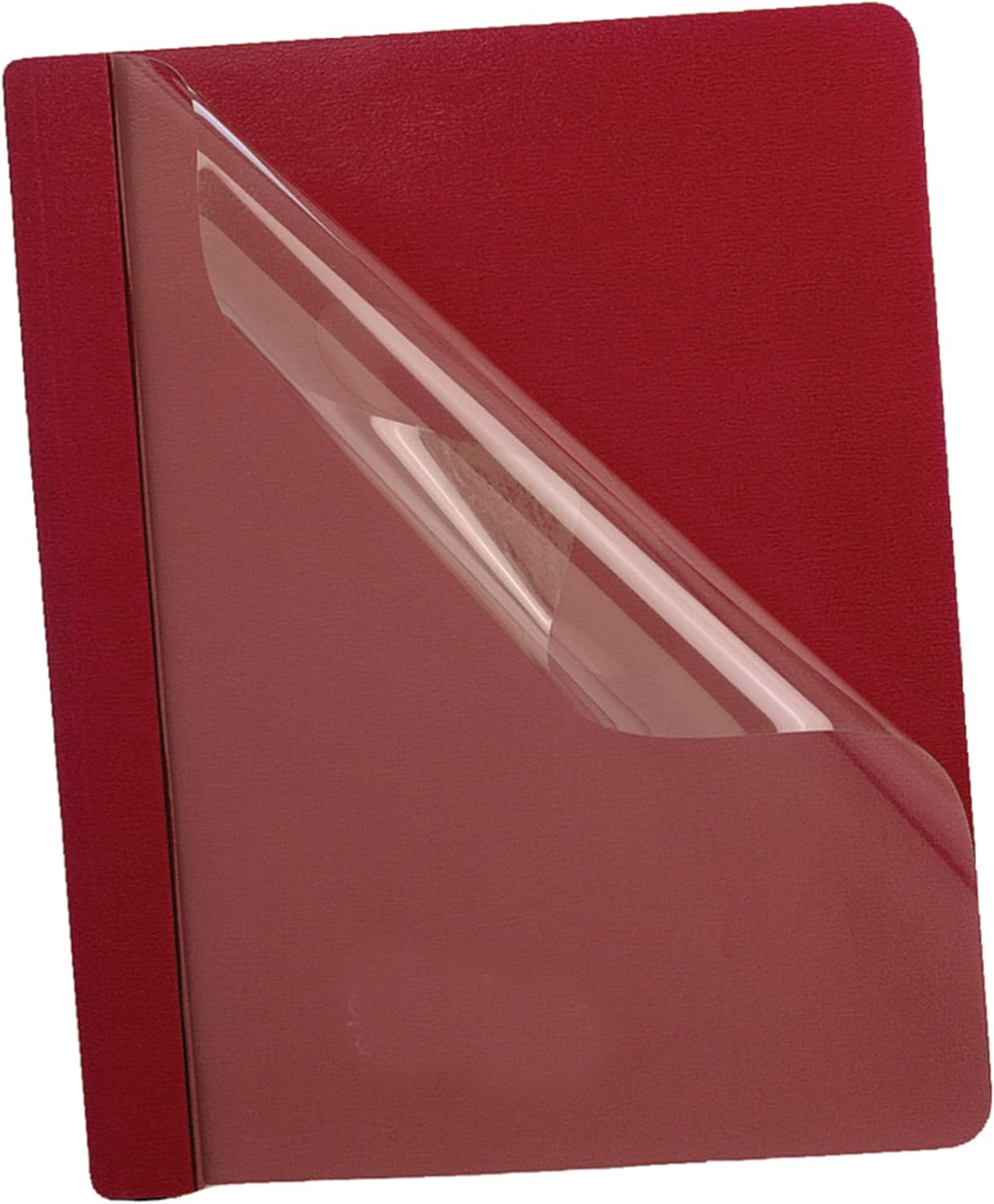 Amazon.com : Oxford Premium Clear Front Report Covers, Red, Letter Size ...