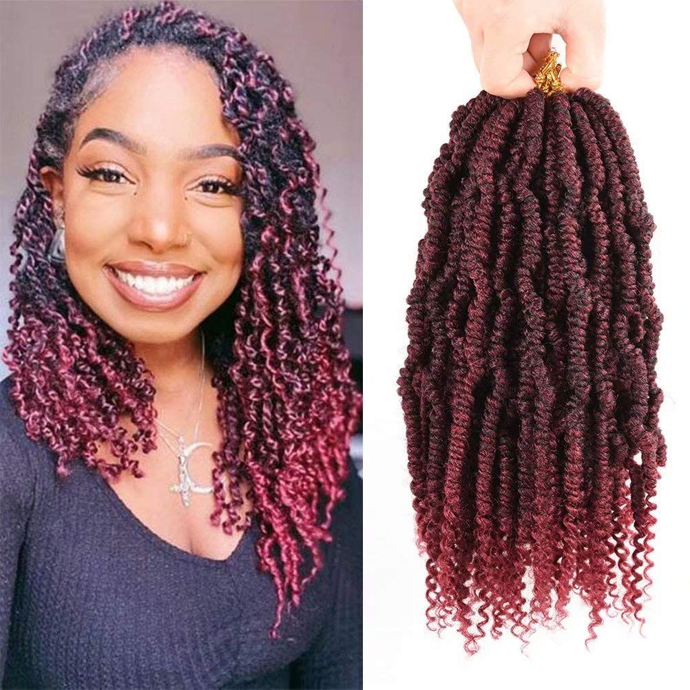 Buy 6 Packs Bomb Twist Crochet Hair 10 inch Spring Twist Crochet Braids ...