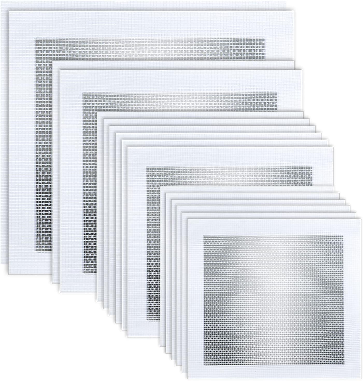 Ripeng 12 Pieces Aluminum Drywall Repair Patch 2/4/6/8 Inch Self ...