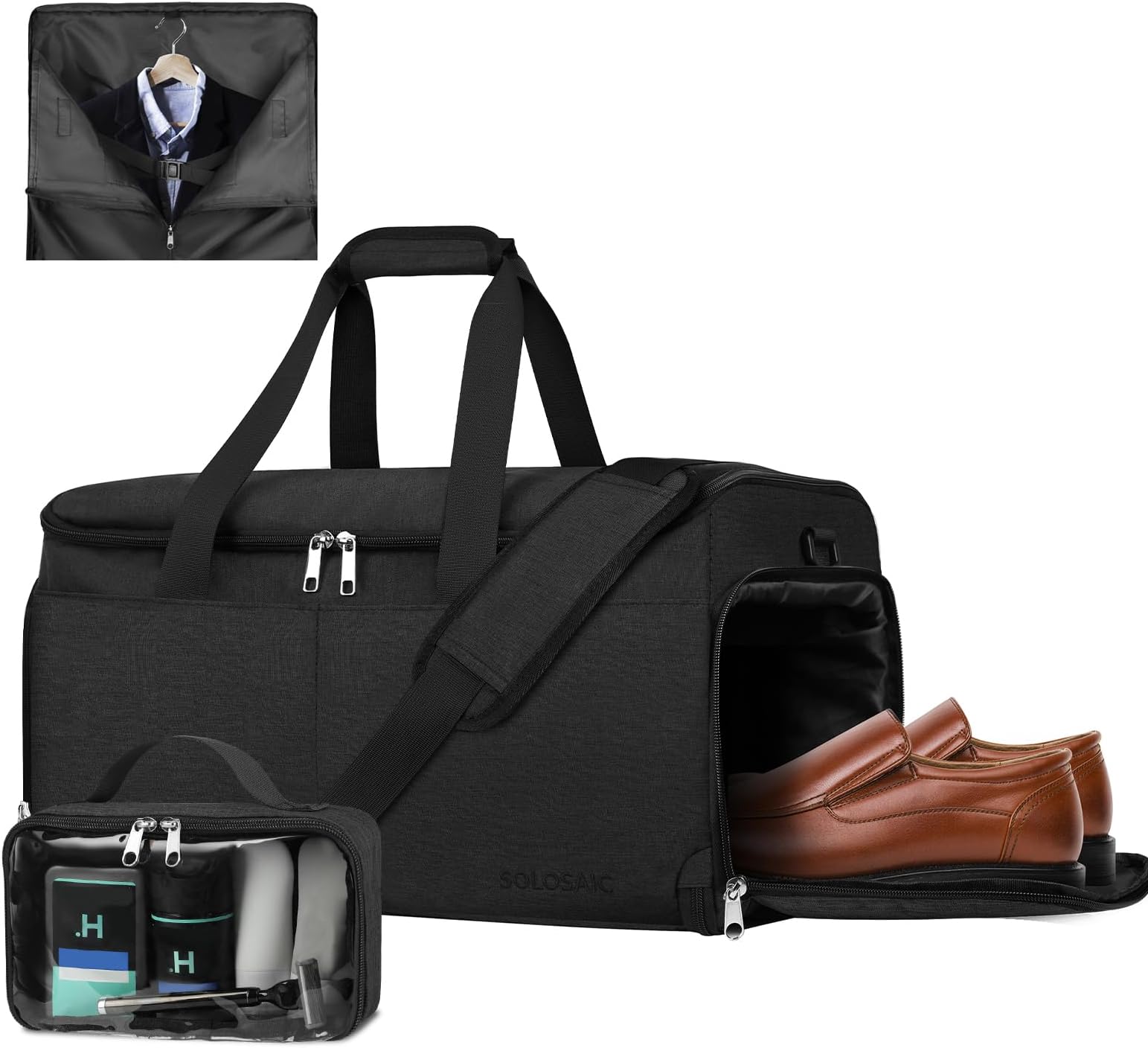 Amazon.com: Vancropak Convertible Carry on Garment Bag with Backpack ...