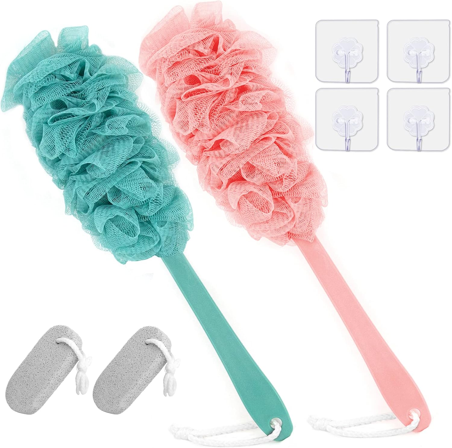 Amazon.com : WOBEVB Back Scrubber for Shower, Back Brush Long Handle ...