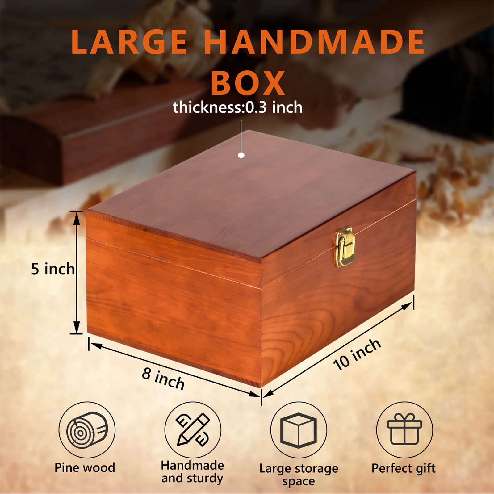 Snapklik.com : PremiFix Wooden Keepsake Box
