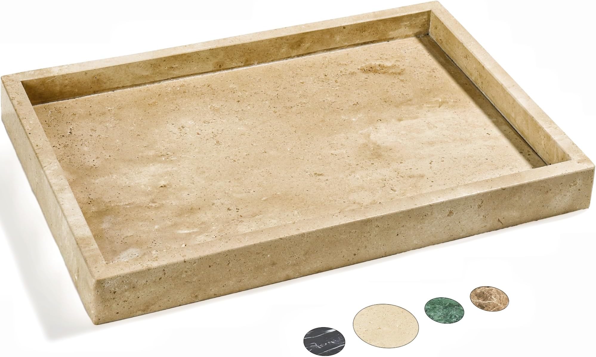 Amazon.com: YMXYJM 100% Natural Marble Tray for Bathroom, Genuine ...