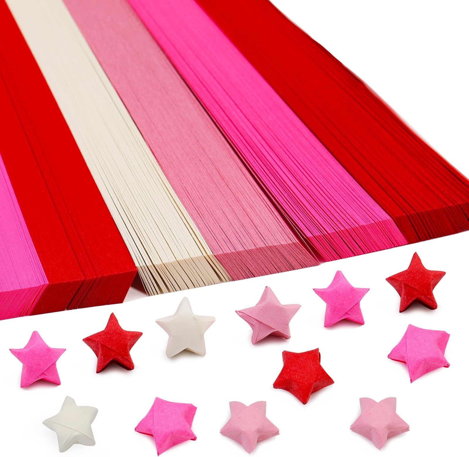 Amazon.com : Origami Paper Stars, Colorful Handcraft Origami Lucky Star ...