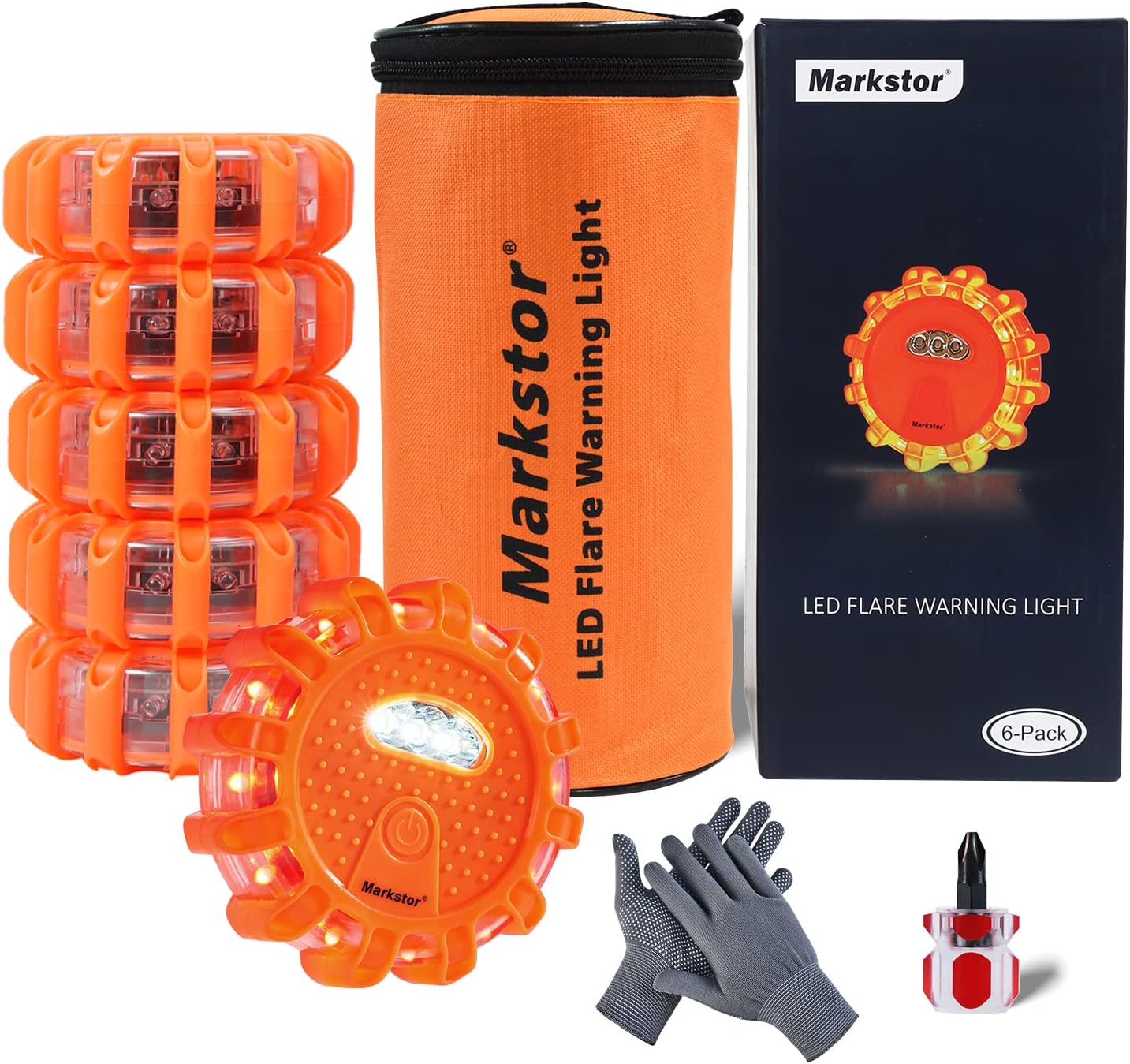 Amazon.com: Ecoangel USB-C Rechargeable LED Road Flares Emergency ...