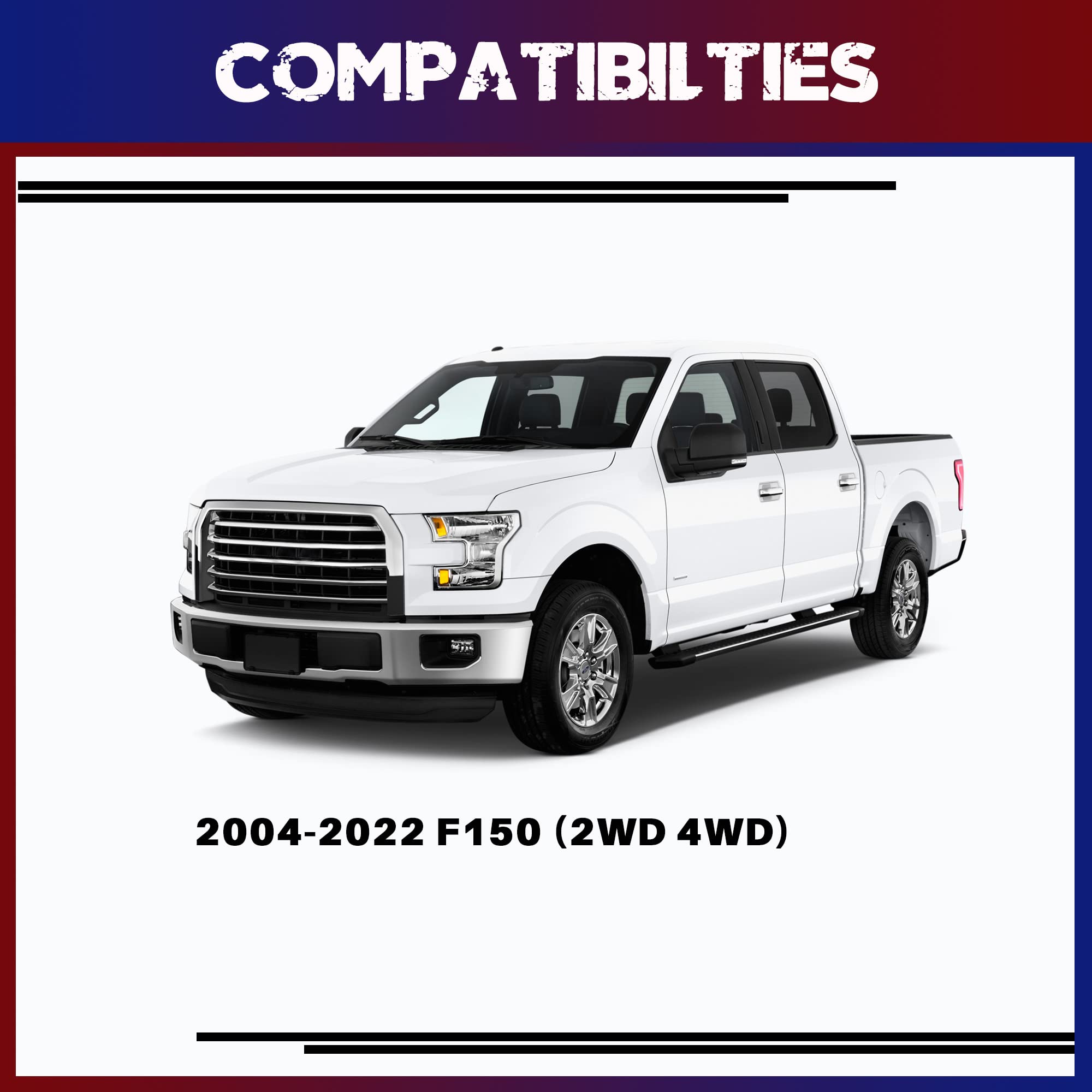 Snapklik.com : Leveling Lift Kit For 2004-2024 F150 2WD 4WD, 2 Inch ...