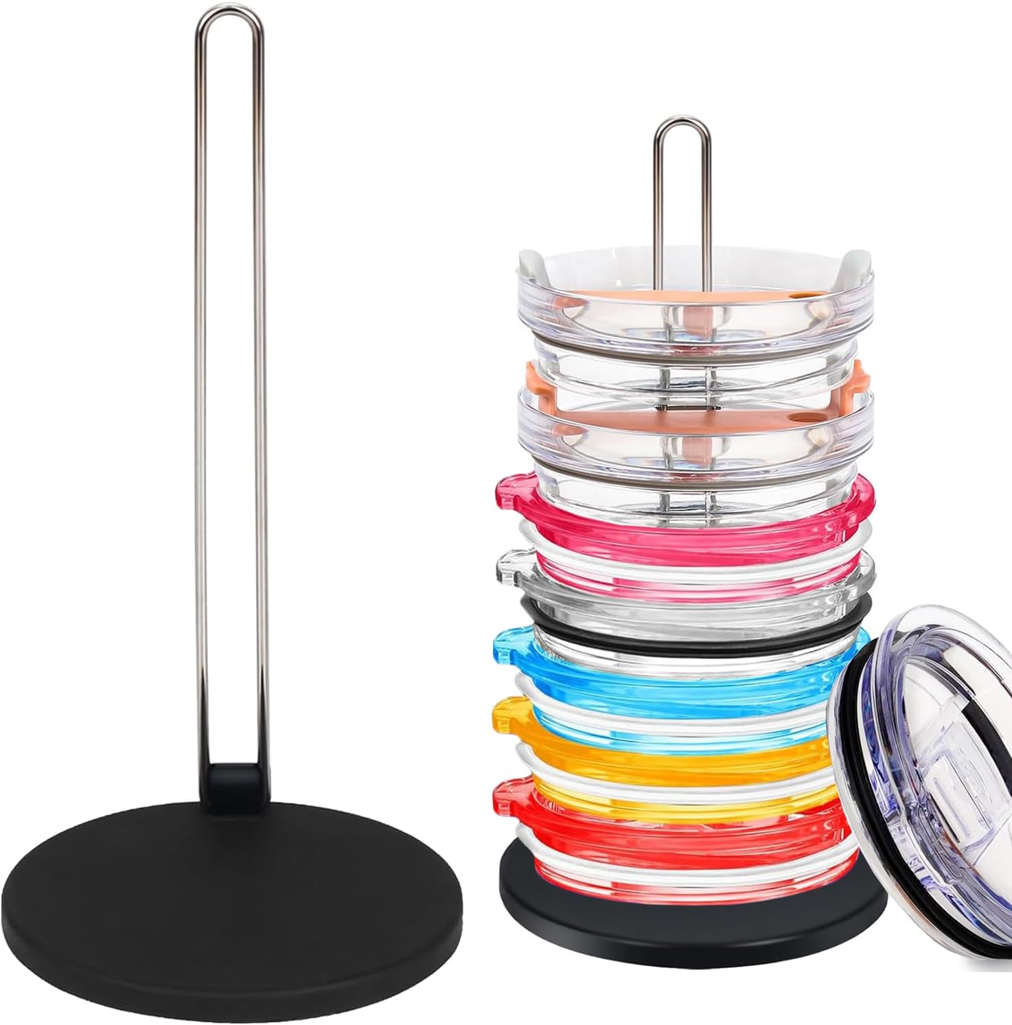 Amazon.com - HAWOWZ Tumbler Lid Organizer, Cup Lid Holder for Kitchen ...
