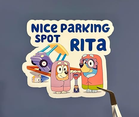 Amazon.com - Sticker Cute, Beautiful Sticker Nice Parking Spot Rita ...