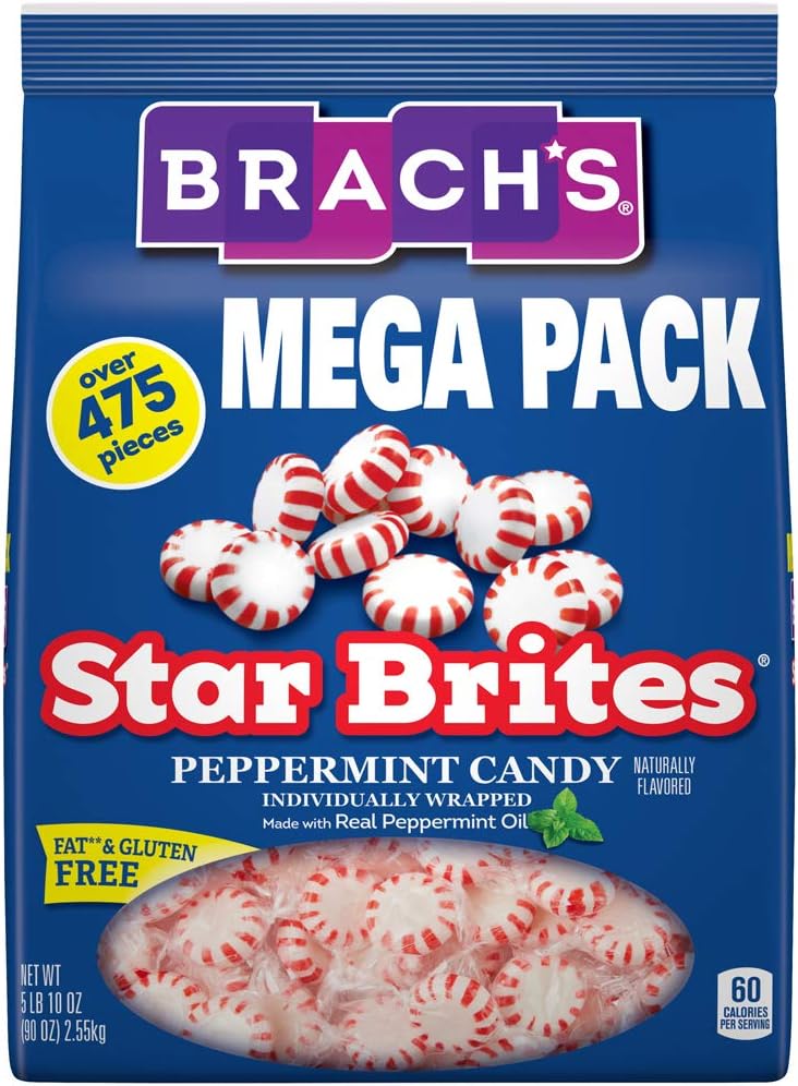 Amazon.com : Brach's Star Brites Peppermint Starlight Mints Hard Candy ...