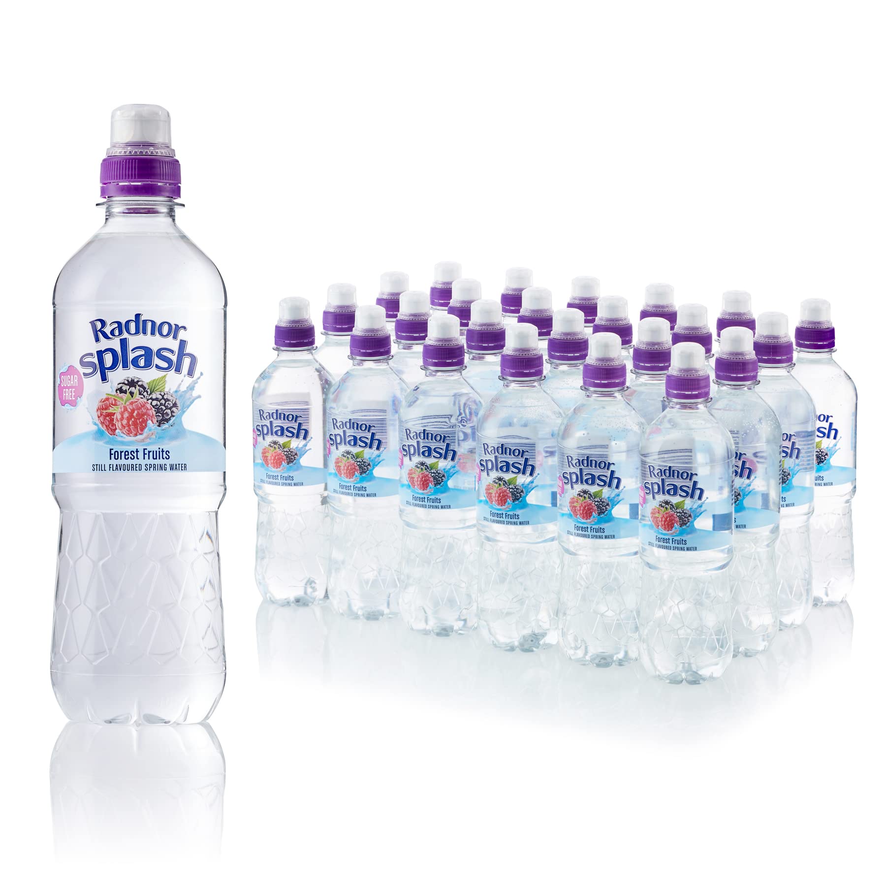 Radnor Splash NO ADDED SUGAR Forest Fruits Flavoured Water 24x500ml ...