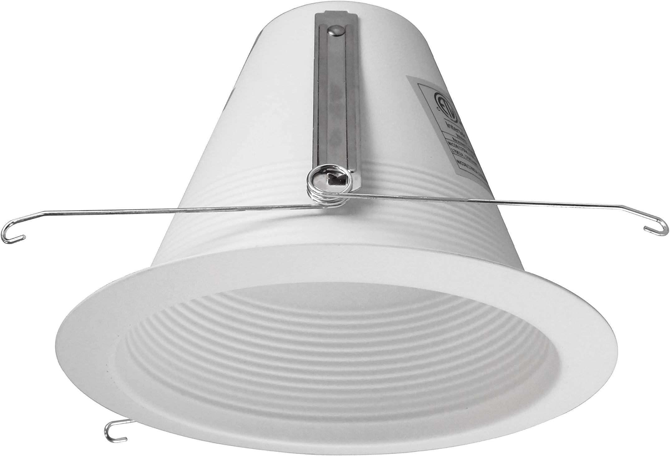 NICOR Lighting 6 inch White Airtight Recessed Cone Baffle Trim, Fits 6 ...