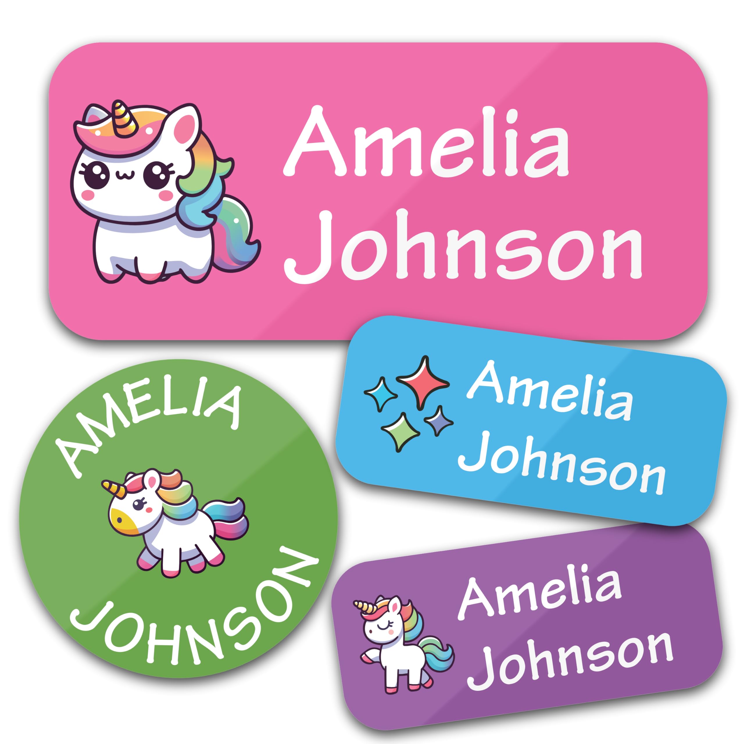Amazon.com : Bunny Badges Custom Name Labels for Daycare (130 Labels ...