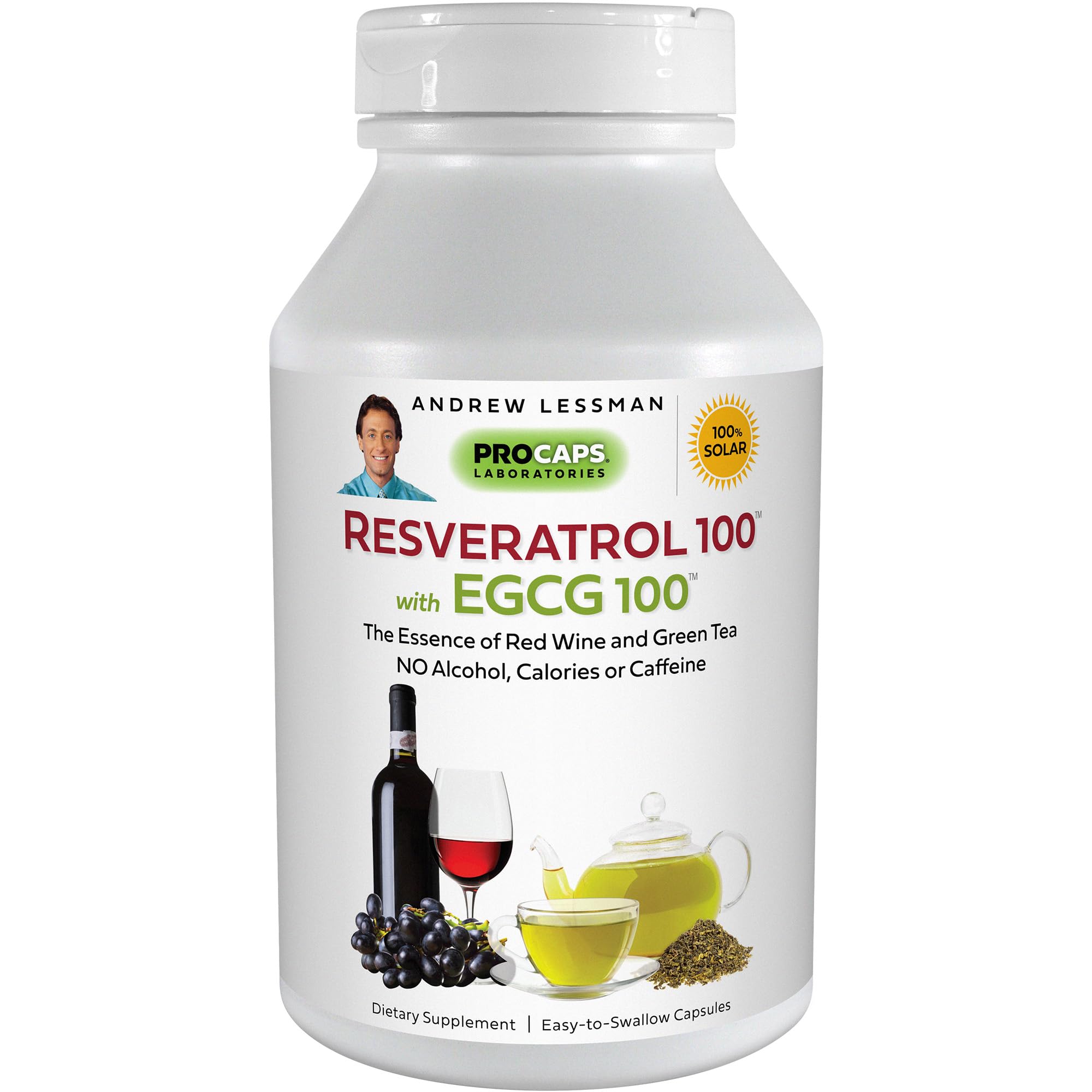 Amazon.com: Andrew Lessman Resveratrol-100 EGCG 100-60 Capsules – Two ...