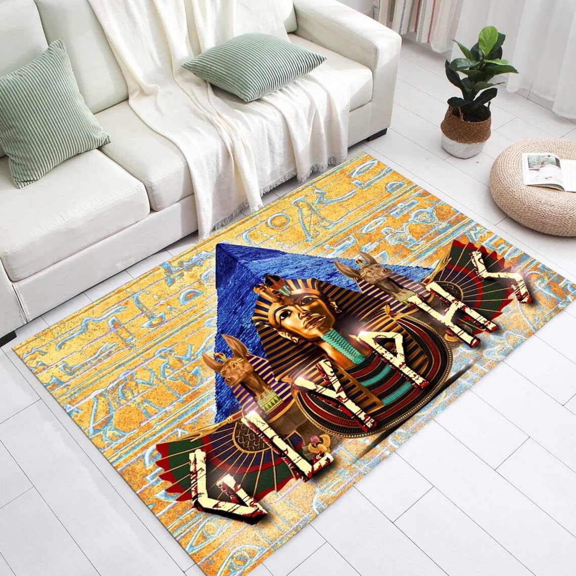 Amazon.com: Egyptian Decor, for Living Room, Cool Rug, Area Rug ...