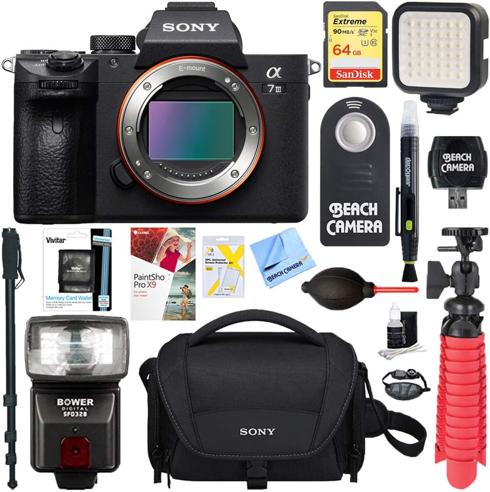 Amazon.com : Sony a7III 24.2MP Full Frame Mirrorless Interchangeable ...