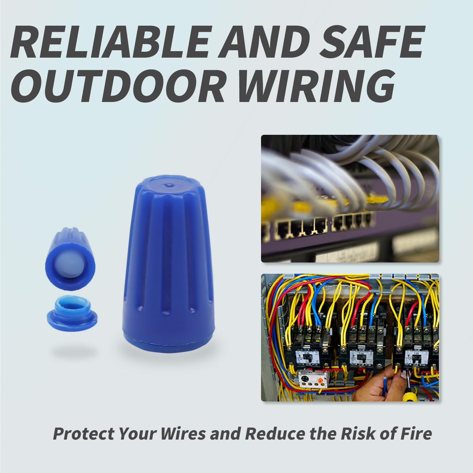 Snapklik.com : 20 PCS Waterproof Wire Connectors Silicone Filled Waterproof Wire Nuts Electrical ...