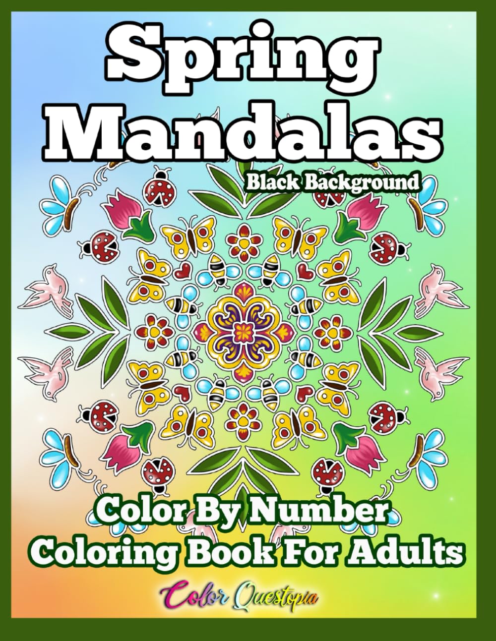 Amazon.com: Spring Mandalas Color by Number Coloring Book For Adults ...