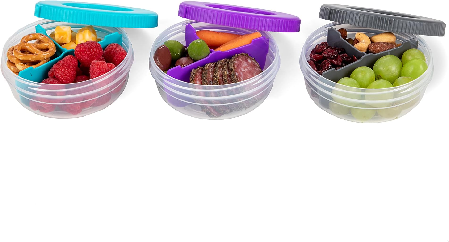 Amazon.com: SnapLock by Progressive Snack To-Go Container - Gray, Easy ...