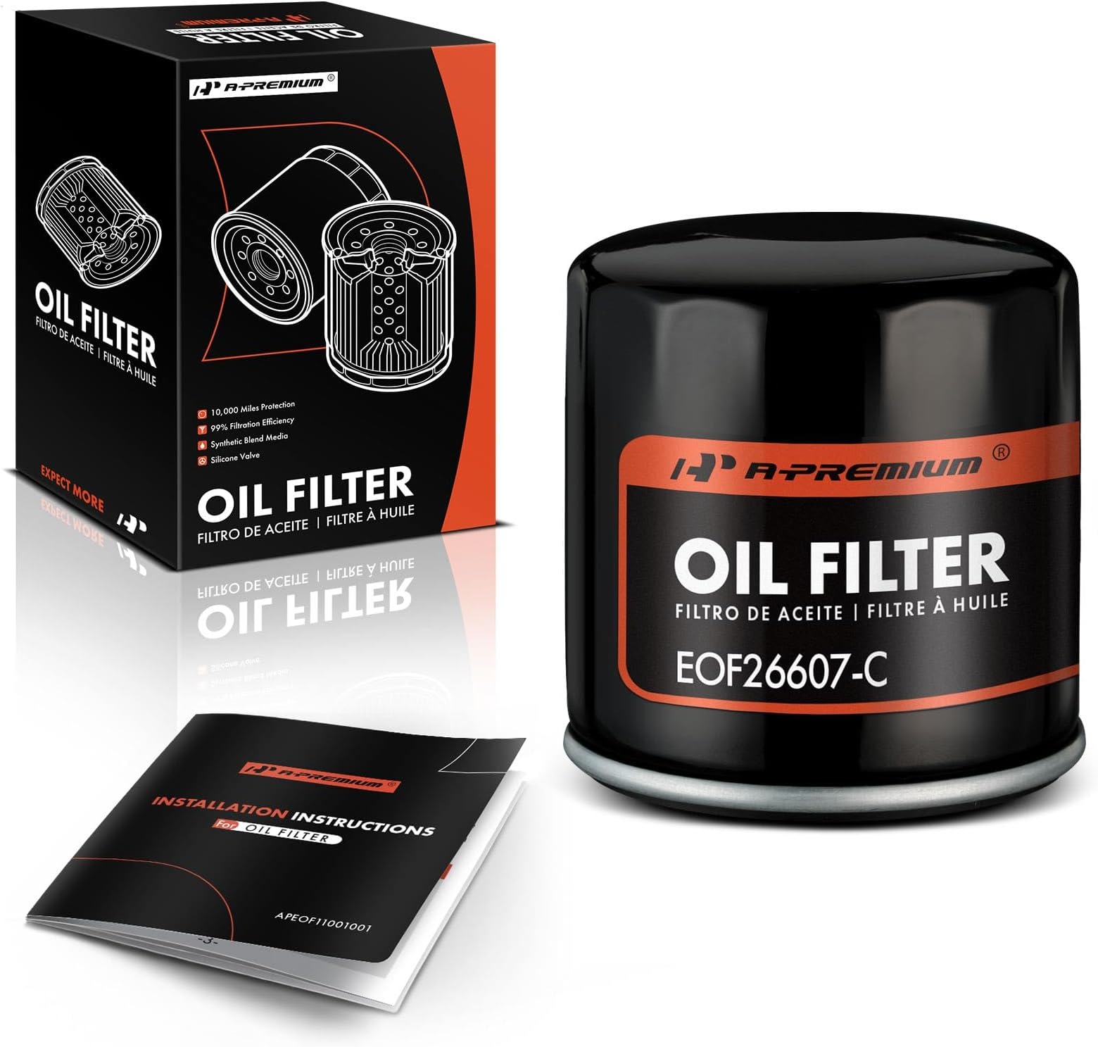 Amazon.com: A-Premium 10K Miles Protection Spin On Oil Filter ...