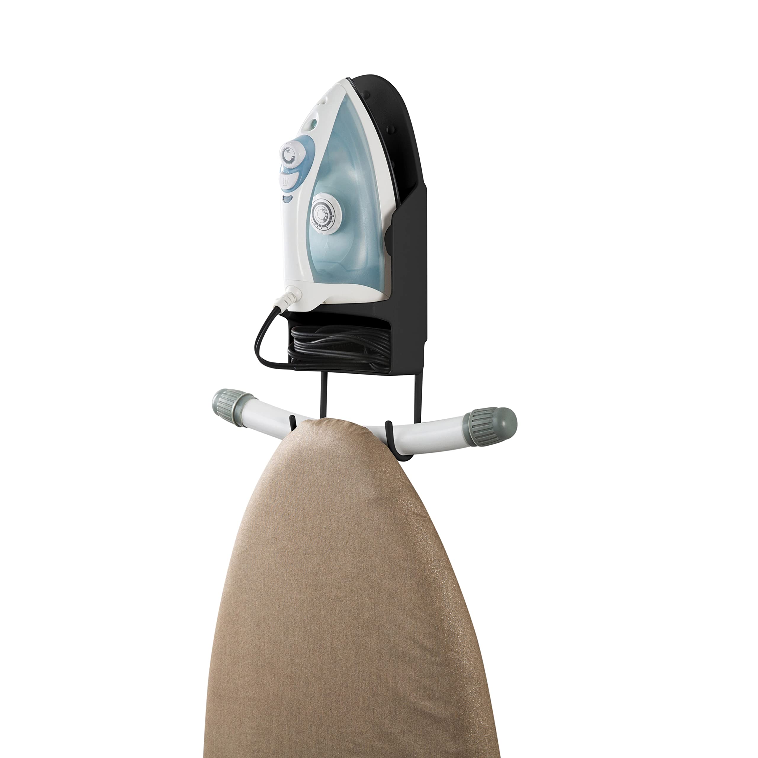 Snapklik.com : Wall Mount Iron And Ironing Board Organizer Fits Most ...