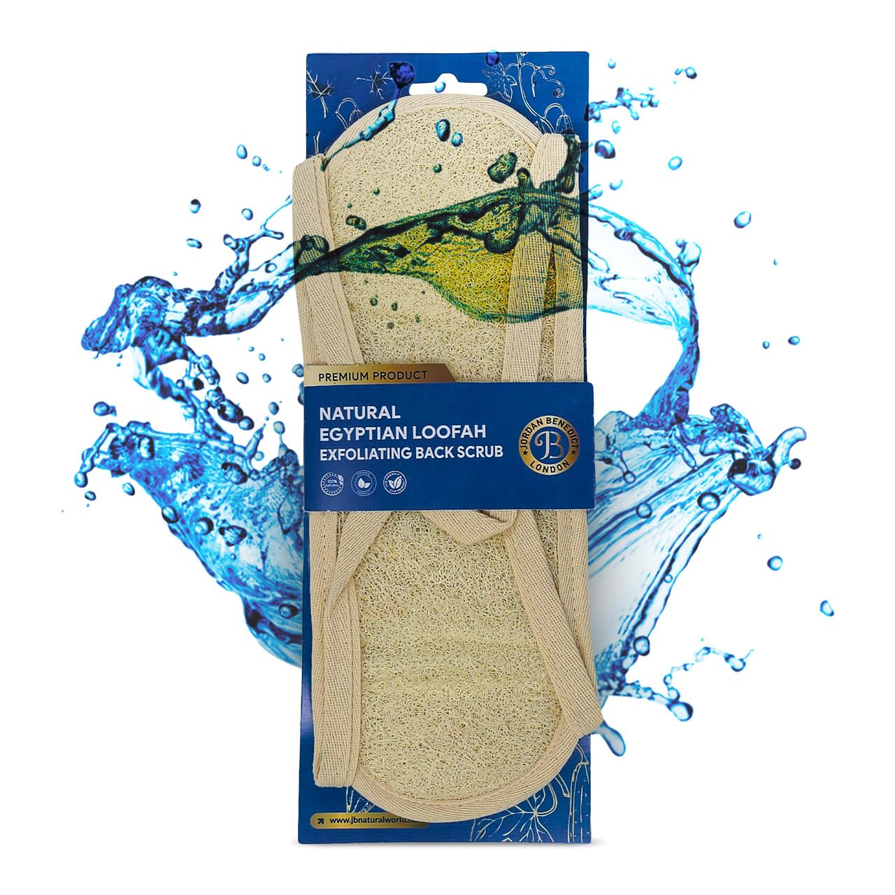 Jordan Benedict Natural Egyptian Shower Loofah Back Scrubber ...