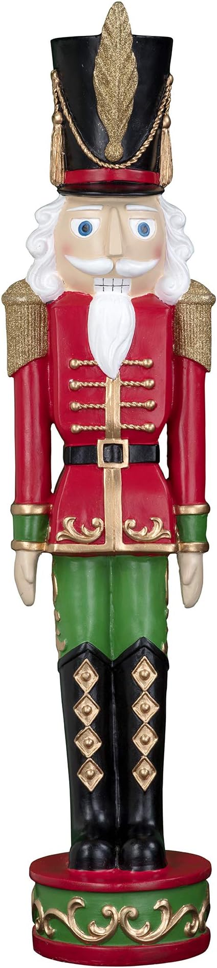 Amazon.com: Animated 75 Inch White Nutcracker Blow Mold, Motion ...