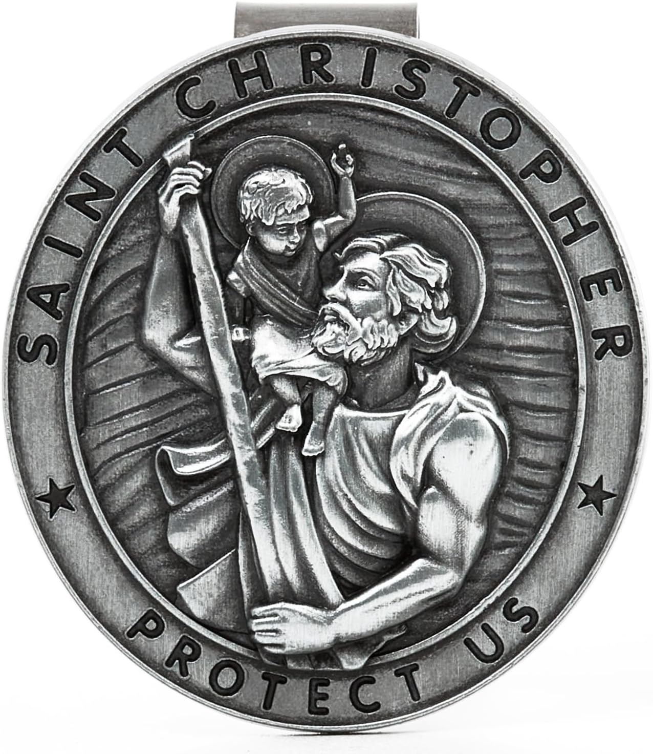 Amazon.com: AKITSUMA St Christopher Medal for Car, Saint Christopher ...