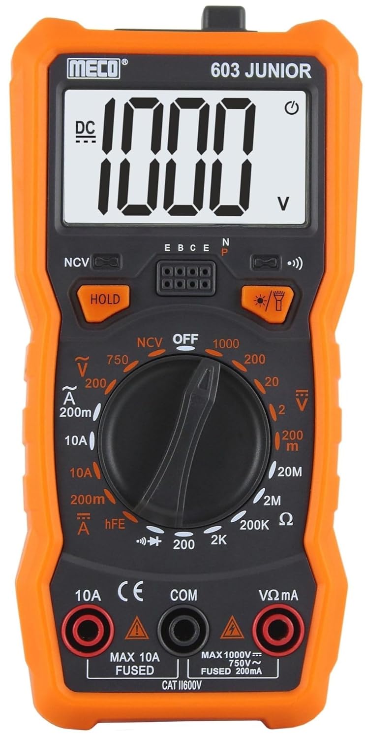 Meco-3½ Digits 2000 Counts Manual Ranging Digital Multimeter (Model-603 ...