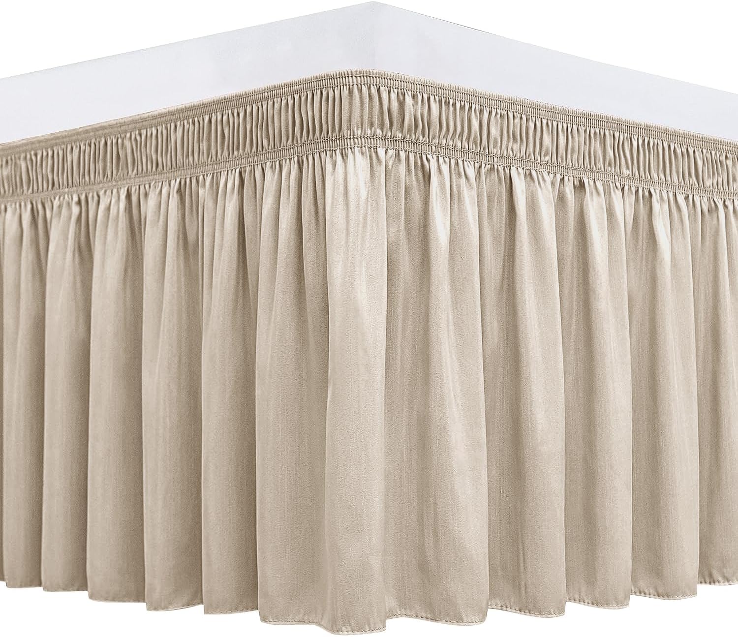 Amazon.com: Levtex Home California King Size Faux Linen Dust Ruffle, 17 ...