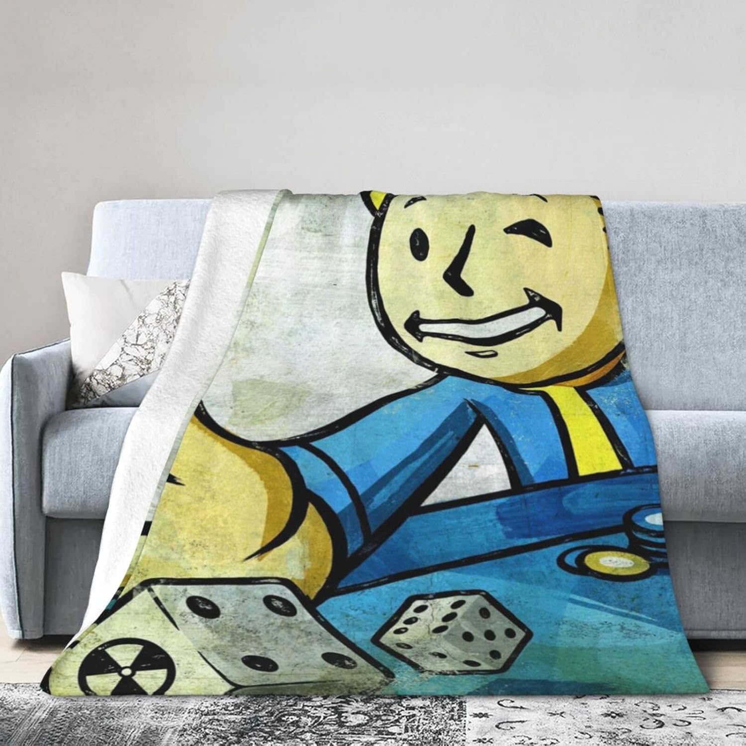 Amazon.com: Fleece Blankets Fallout Game Throw Blanket Super Soft Cozy ...
