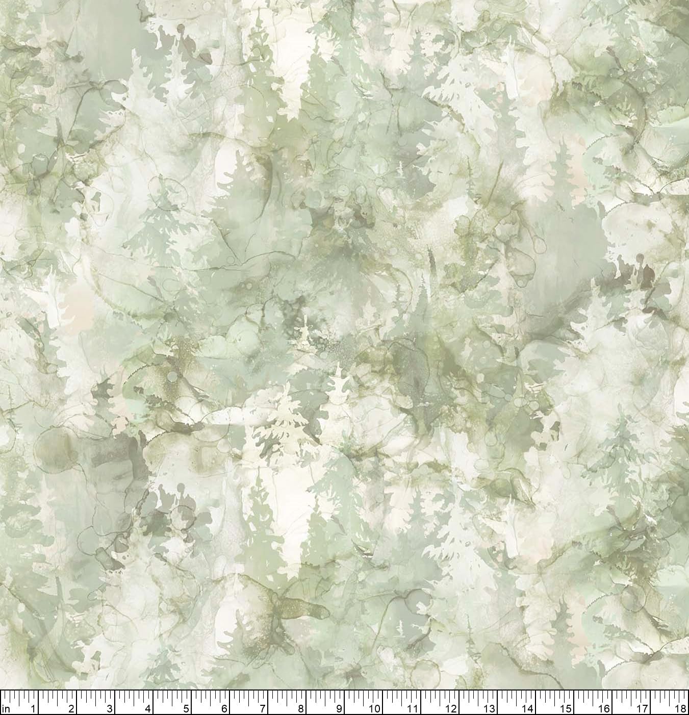 Amazon.com: Northcott Northern Peaks Trees, Fabric by The Yard (Sage ...