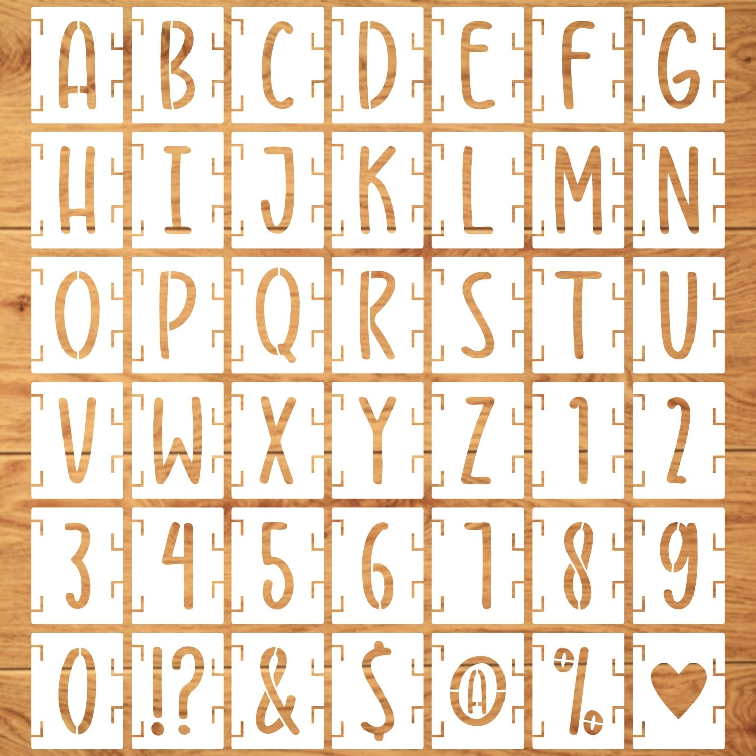 Snapklik.com : 3 Inch Letter Stencils Kit, 42Pcs Reusable Numbers ...