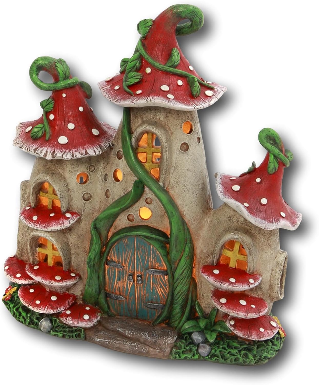 Amazon.com: GERSON Large Premium 11 inch Fairy Garden Solar Lighted ...