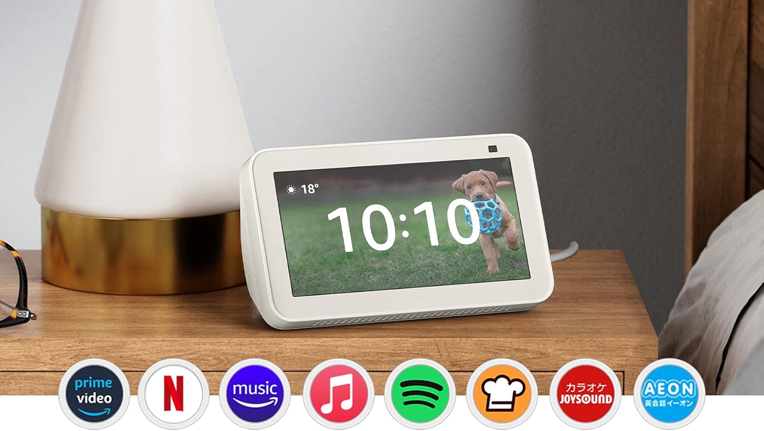 Amazon.co.jp: Echo Show 5 (エコーショー5) 第2世代 - スマートディスプレイ with Alexa、2メガピクセルカメラ付き、グレーシャーホワイト ...